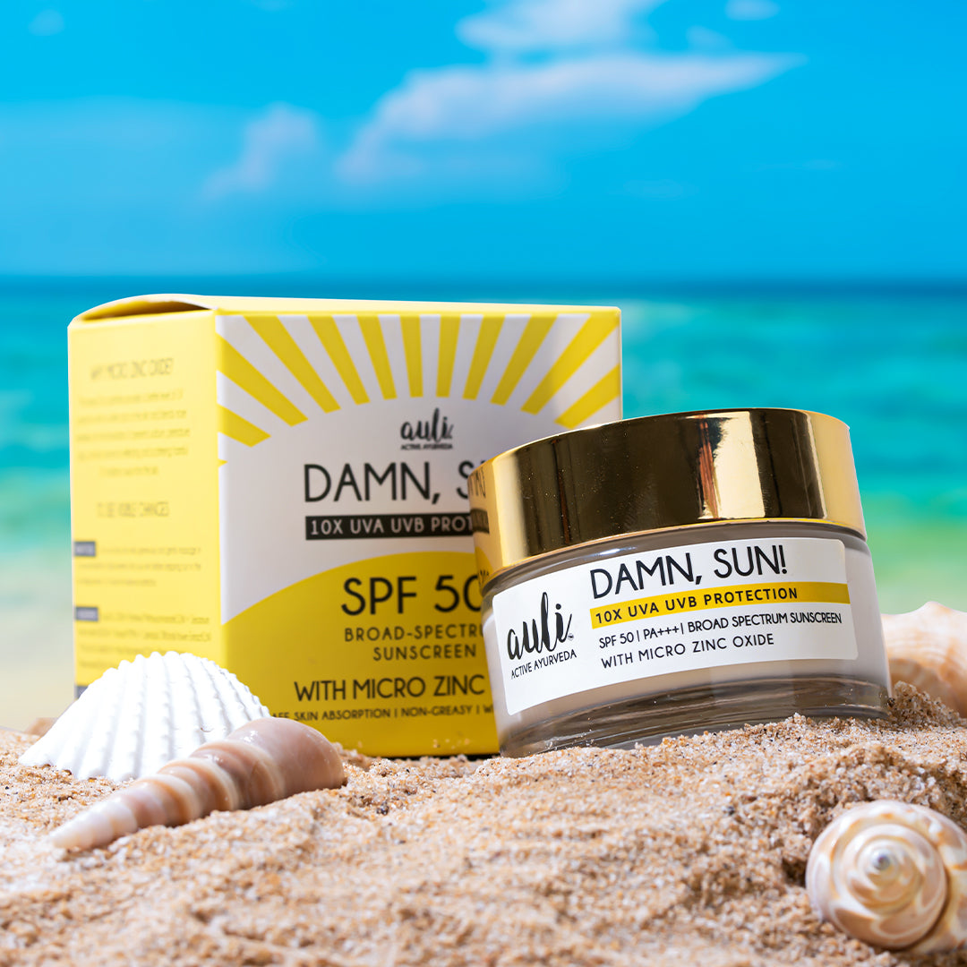 SPF 50 PA+++ Lightweight Sunscreen - DAMN, SUN! – Auli Lifestyle