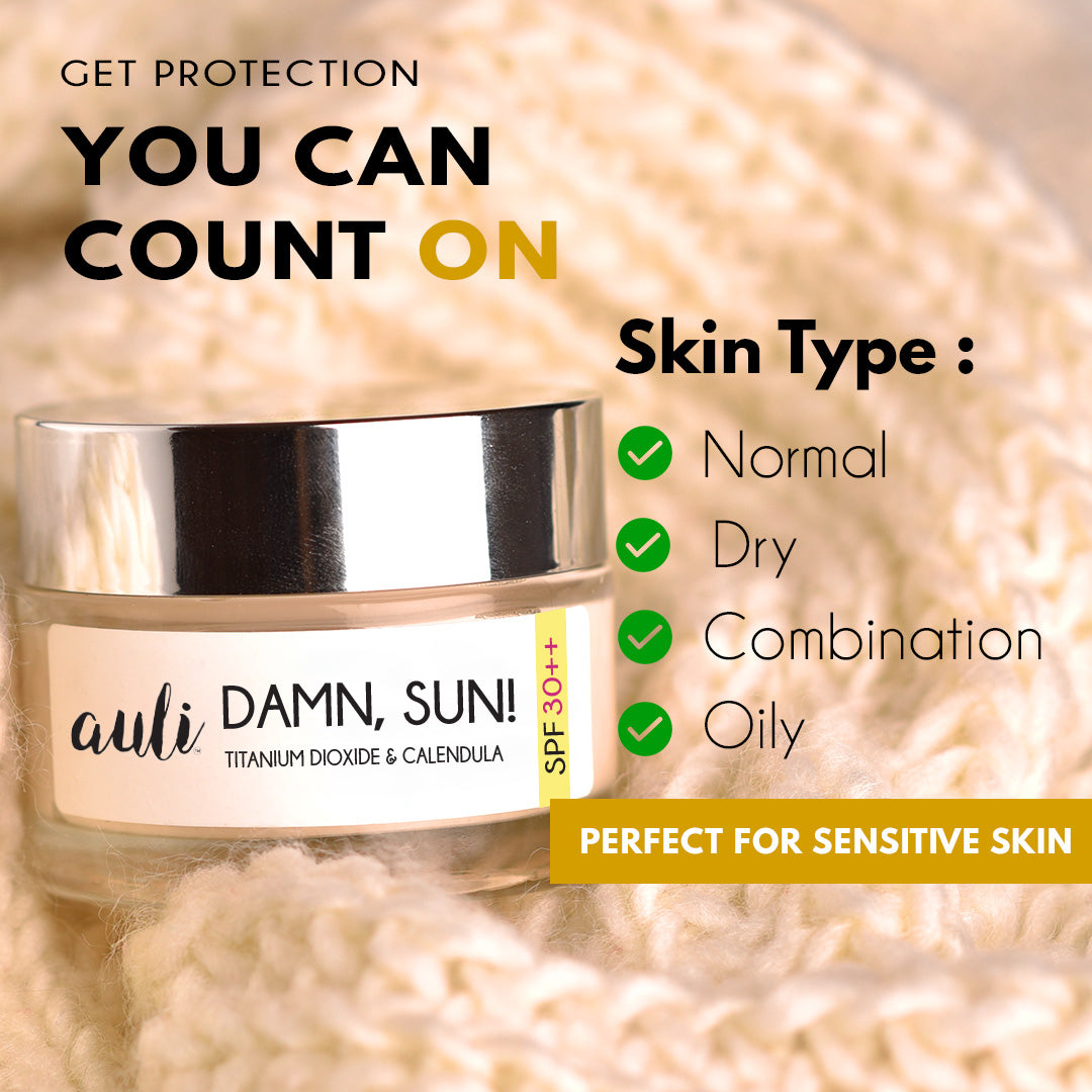 SPF 30++ Lightweight Sunscreen - DAMN, SUN! – Auli Lifestyle
