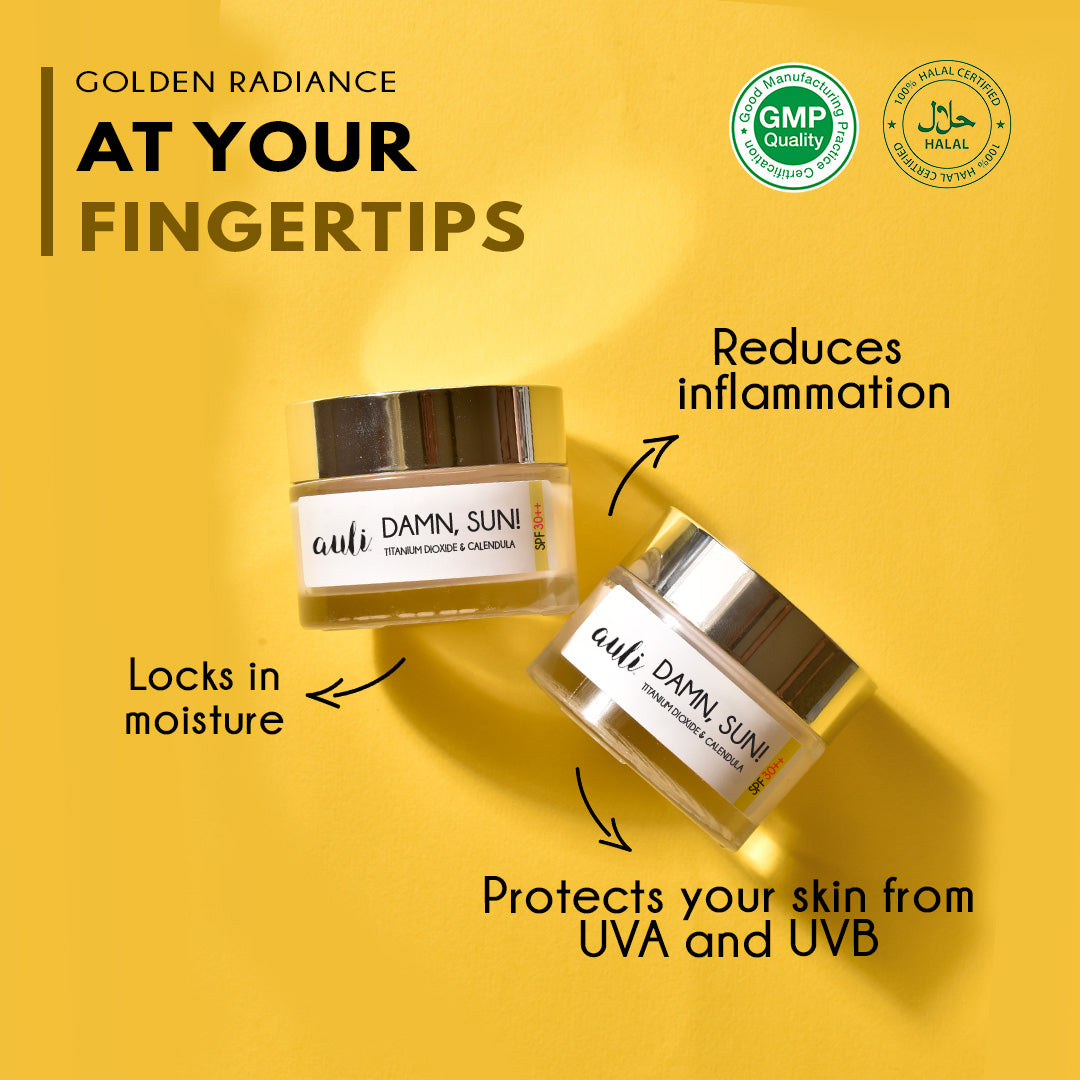 SPF 30++ Lightweight Sunscreen - DAMN, SUN! – Auli Lifestyle